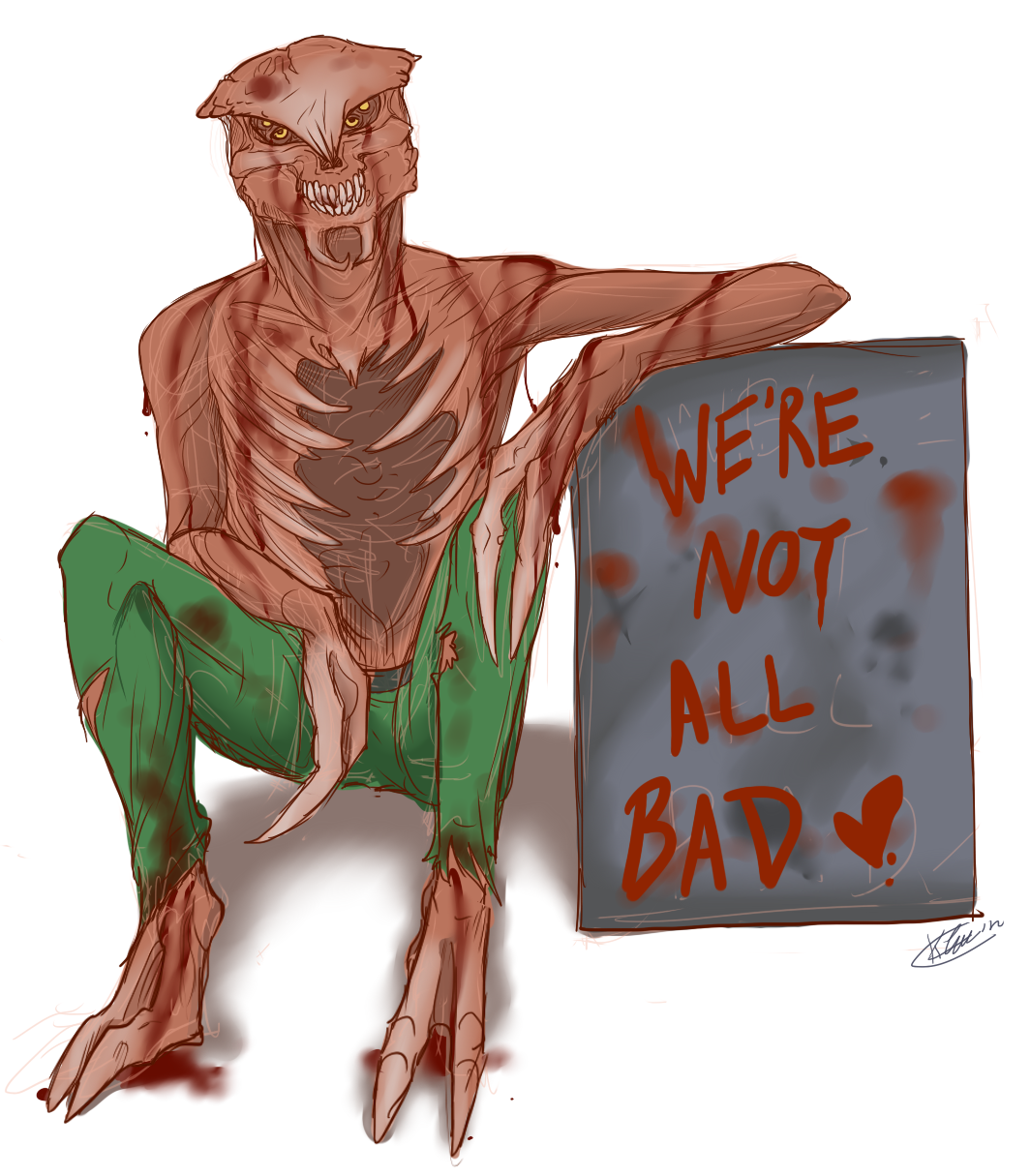 Dead Space Stalker Drawing